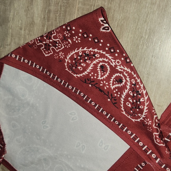 Source Unknown | Tops | New Red Bandana Top | Poshmark